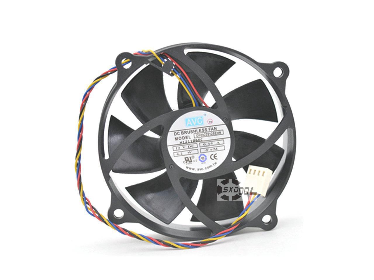 AVC DF0922512SEHN DC12V 0.35A 9025 round CPU fan 9.5cm chassis fan 4 ...
