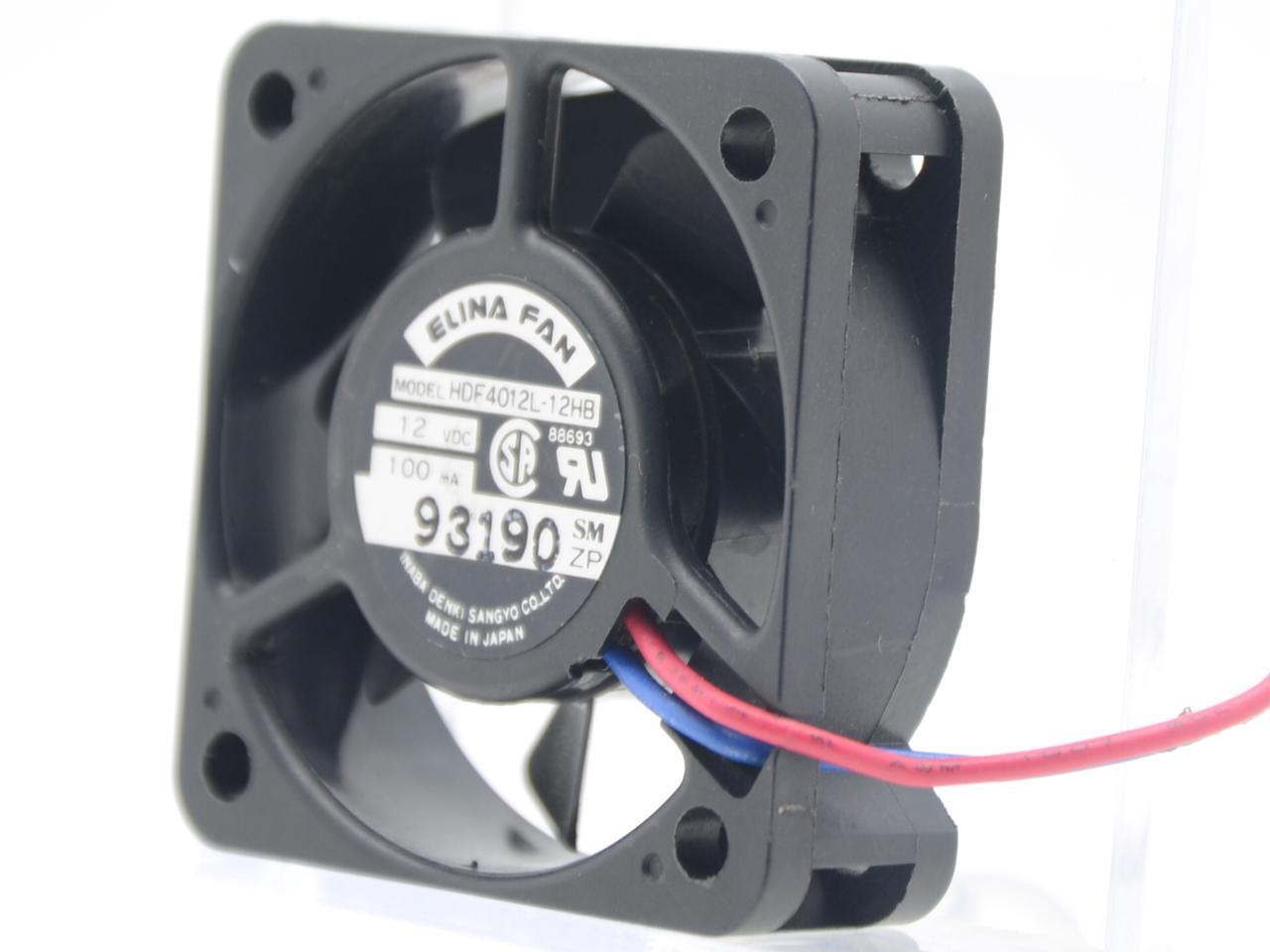 ELINA FAN 4015 HDF4012L-12HB 12V 100MA 2Wires 40*40*15mm 40*13mm 4013 ...