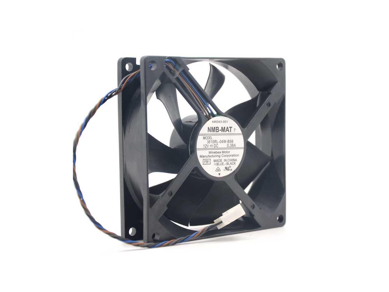 NMB 3610RL-04W-B56 DC 12V 0.38A 9025 90x90x25mm HP XW6600 axial cooling fan - Newegg.com