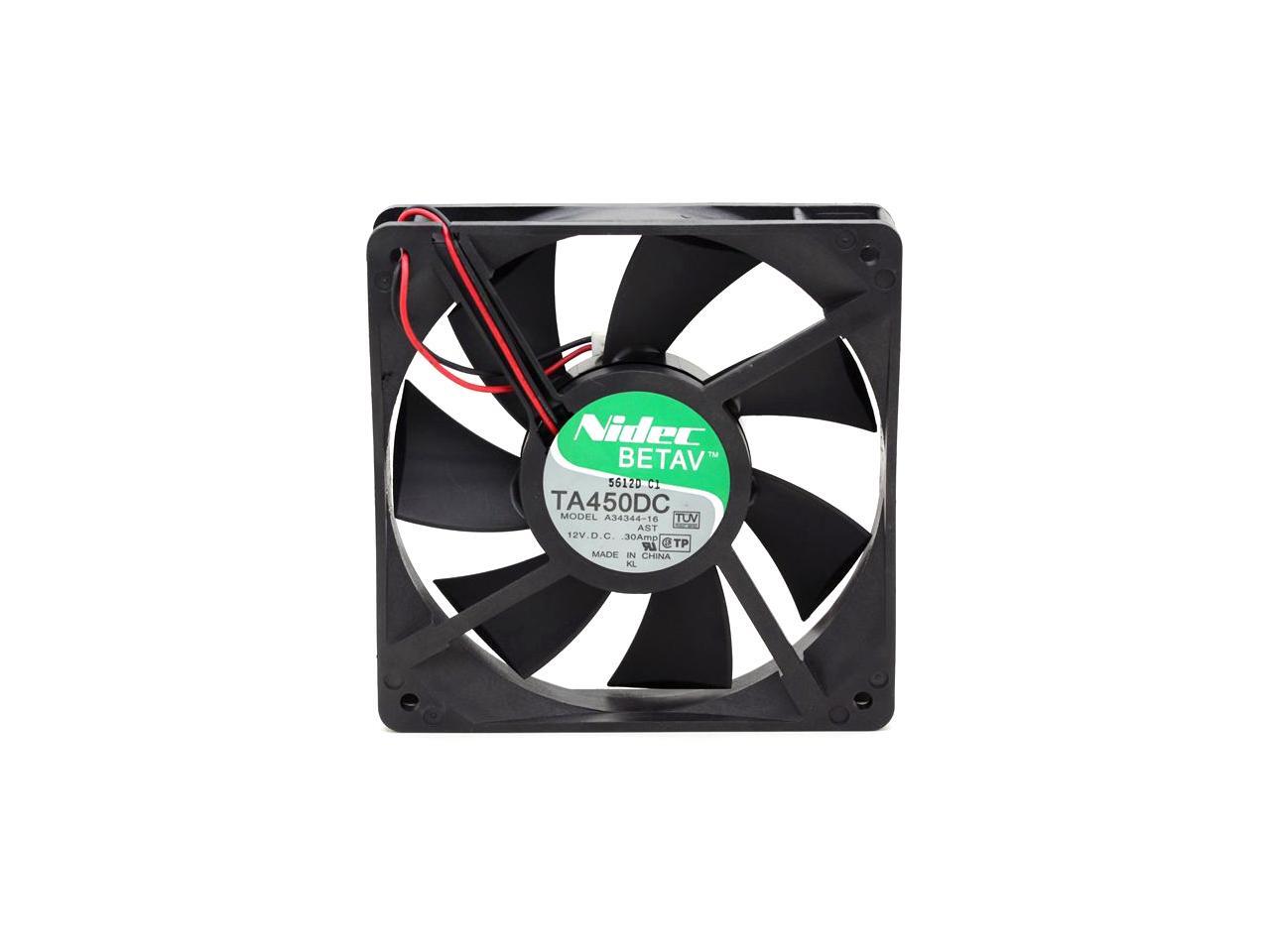 Nidec TA450DC A34344-16 AST 12cm DC12V 0.30A 120x120x25mm 12025 2-wire ...