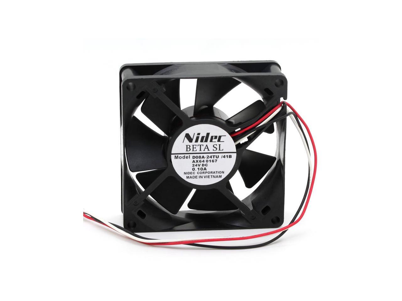 NEW original Nidec D08A-24TU /41B 80mm 8cm 8025 DC 24V 0.10A Server ...