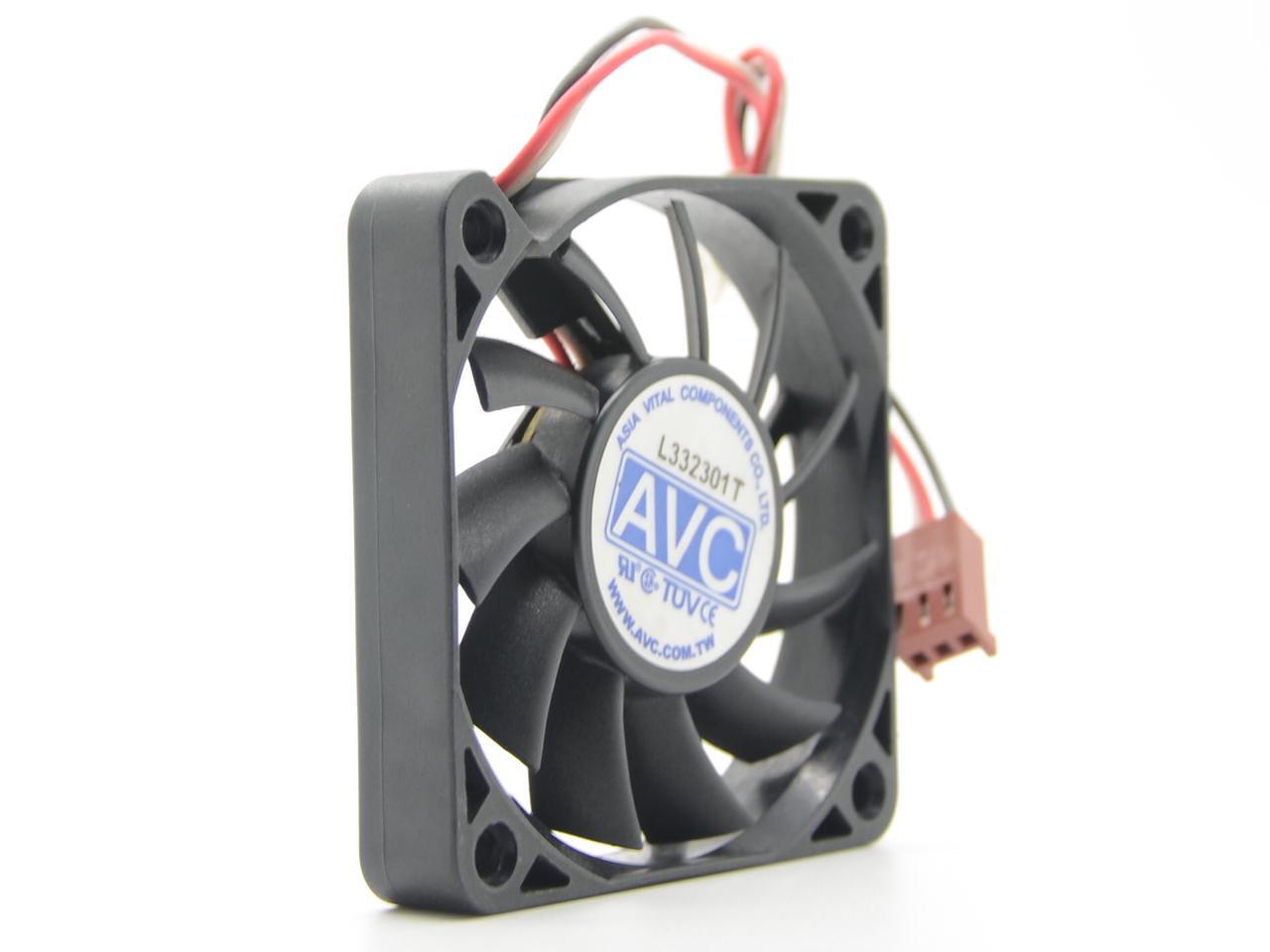 Original AVC F6010B12HS DC 12V 0.19A 6cm 6010 60x60x10mm server computer CPU cooling fan 3 wire ...