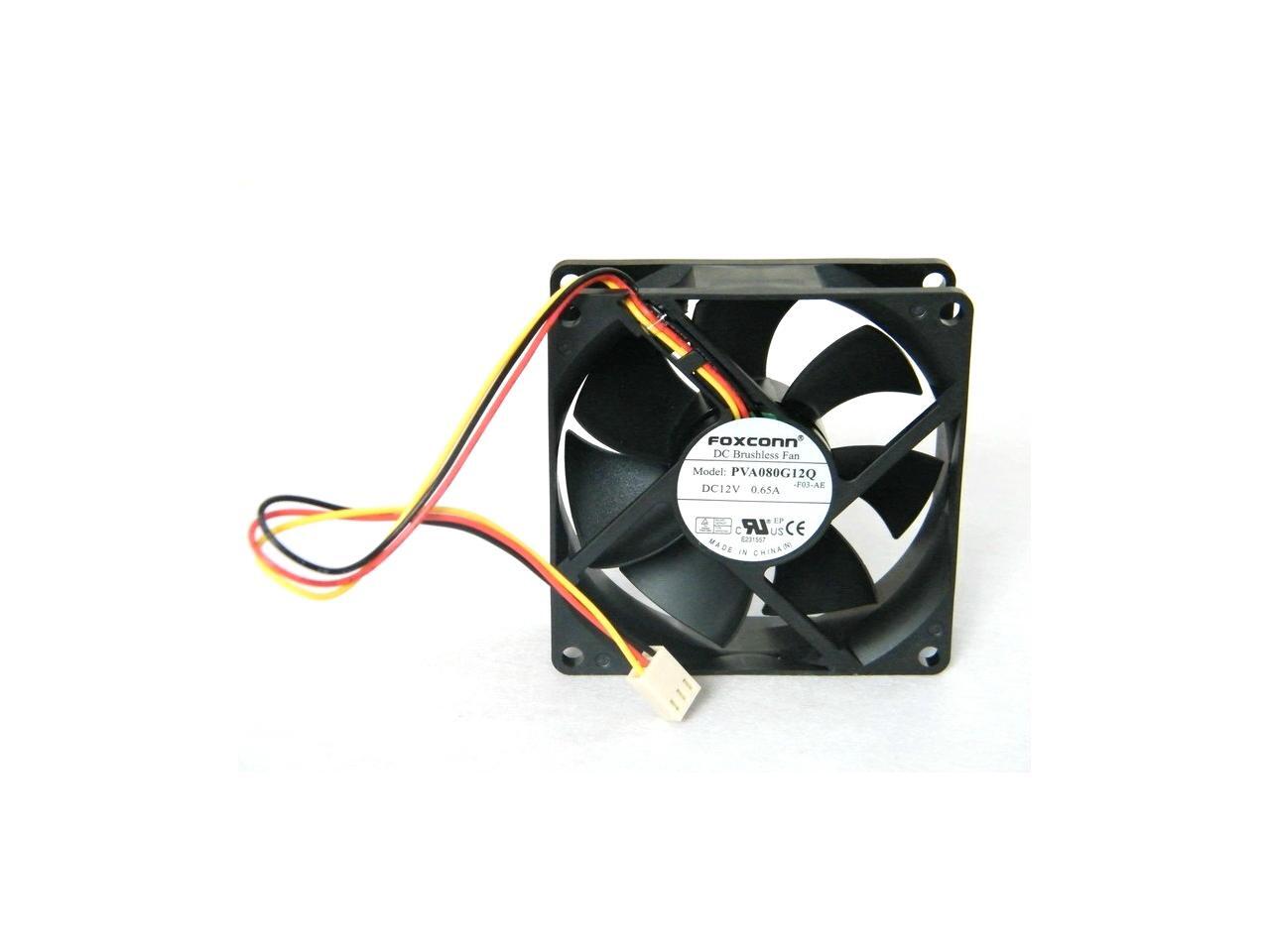 Foxconn PVA080G12Q -F03-AE 12V 0.65A 8CM 8025 Large Air Volume ...