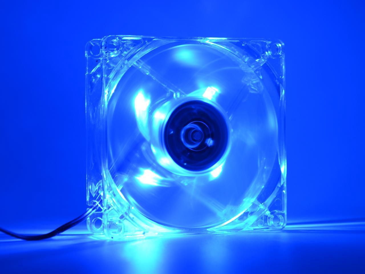 PC Computer Fan 80mm with led 8025 8cm Silent Cooling Fan 12V LED ...