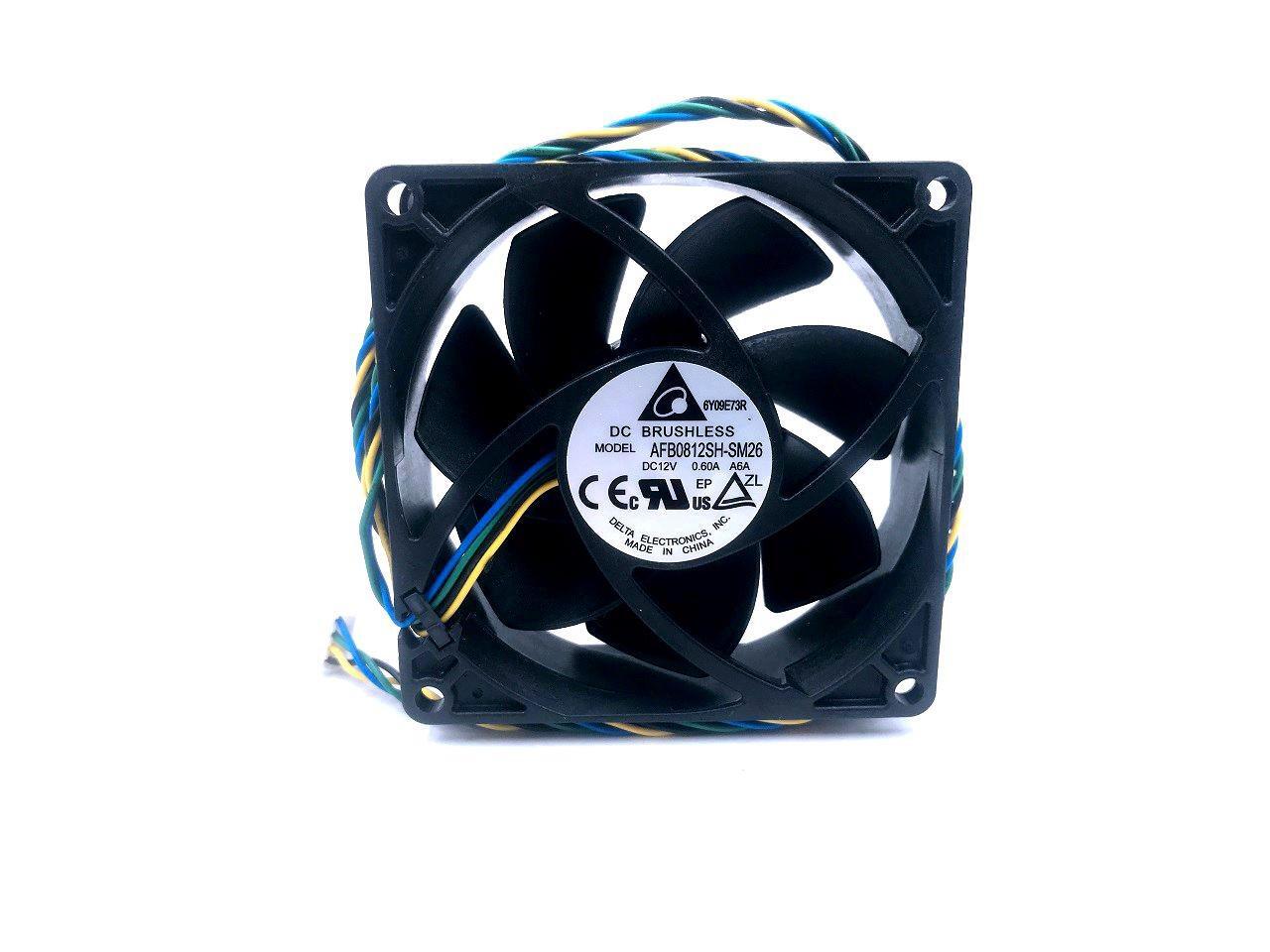 AFB0812SH 80mm fan Brand New Delta AFB0812SH-SM26 8025 12V 0.60A(0.35A ...