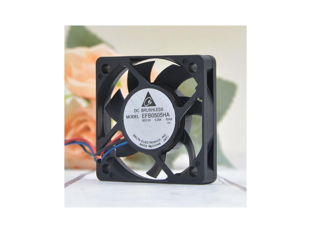 Delta EFB05HA 5cm 3.3V 5V 0.25A 5010 Ultra-thin silent graphics card ...