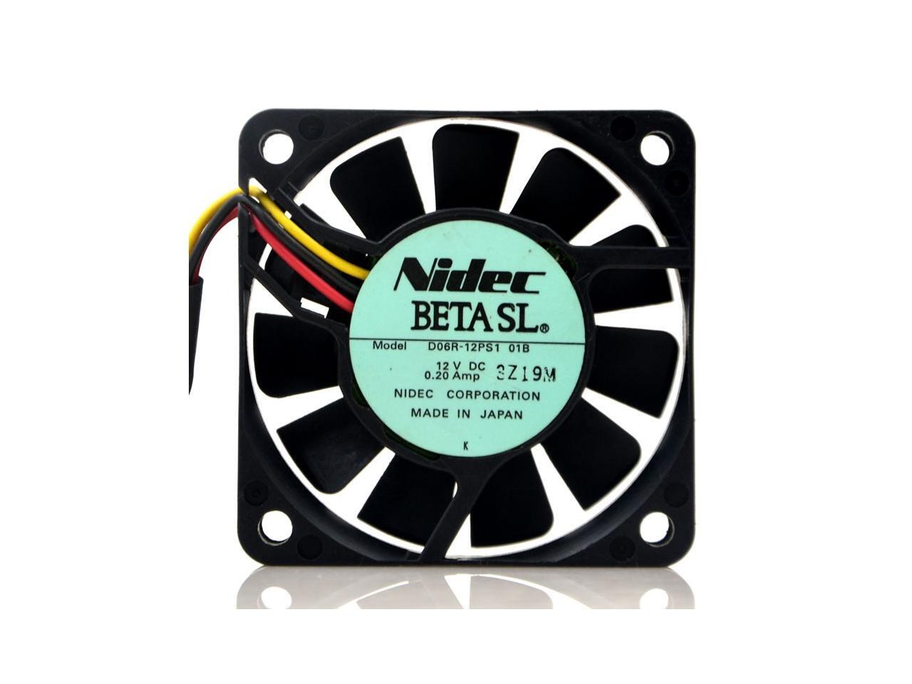 NIDEC D06R-12PS1 01B 12V 0.20A 60156 cm power supply chassis fan ...