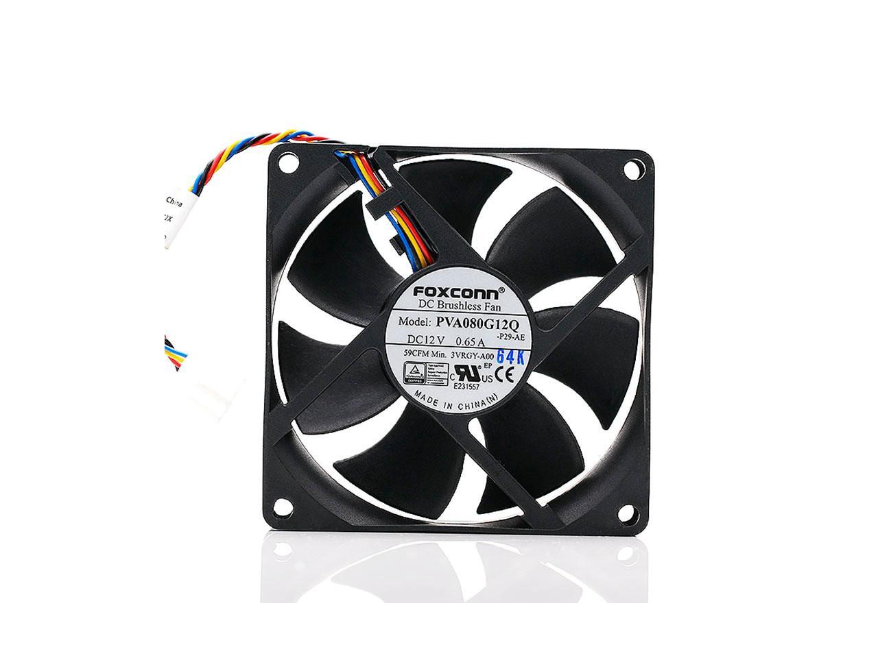 New original Foxconn PVA080G12Q 8025 12V 0.65A 4-pin PWM CPU fan with ...
