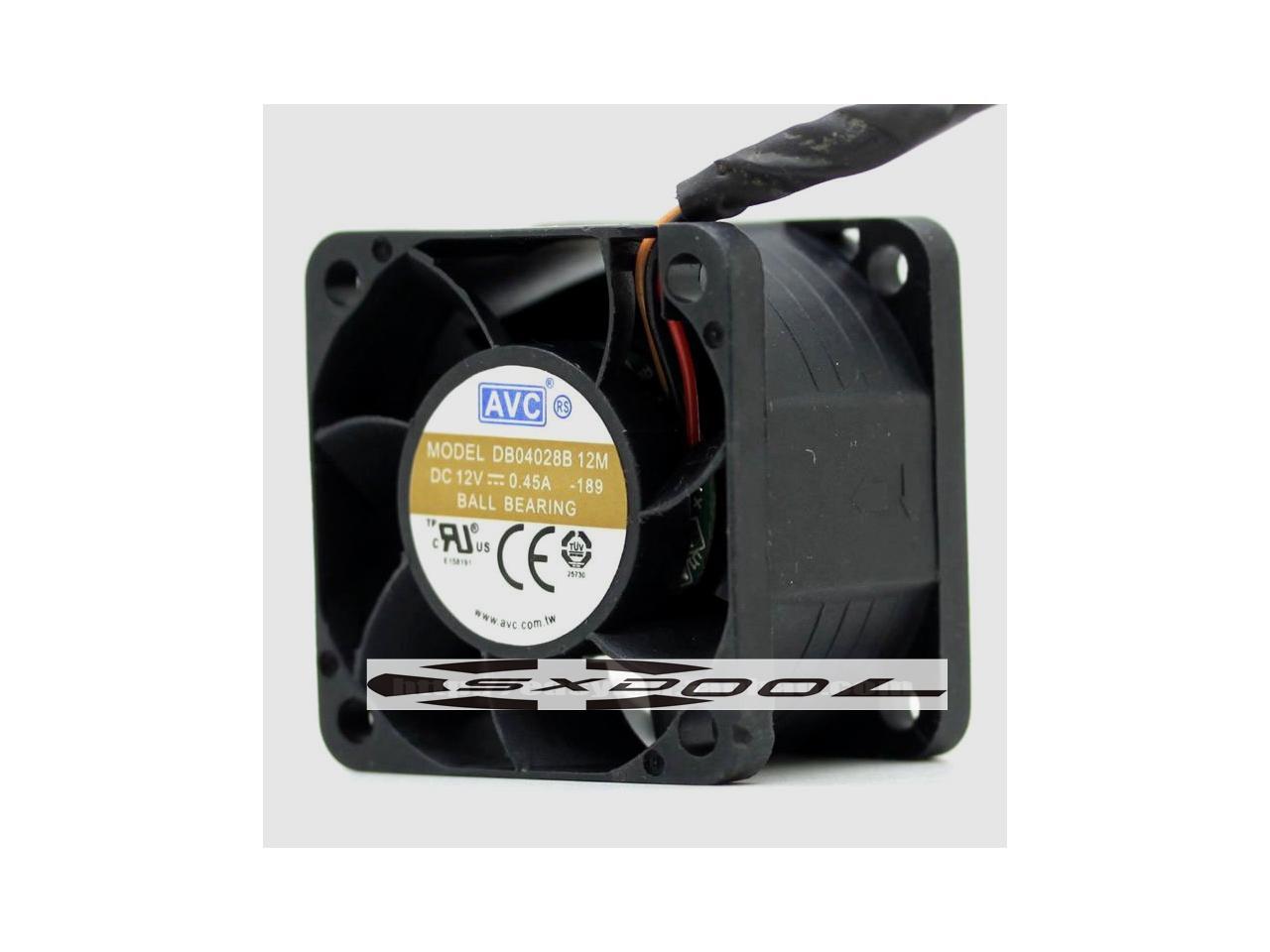 NEW AVC 4028 DB04028B12M-189 12V 0.45A 4cm three-wire server chassis ...