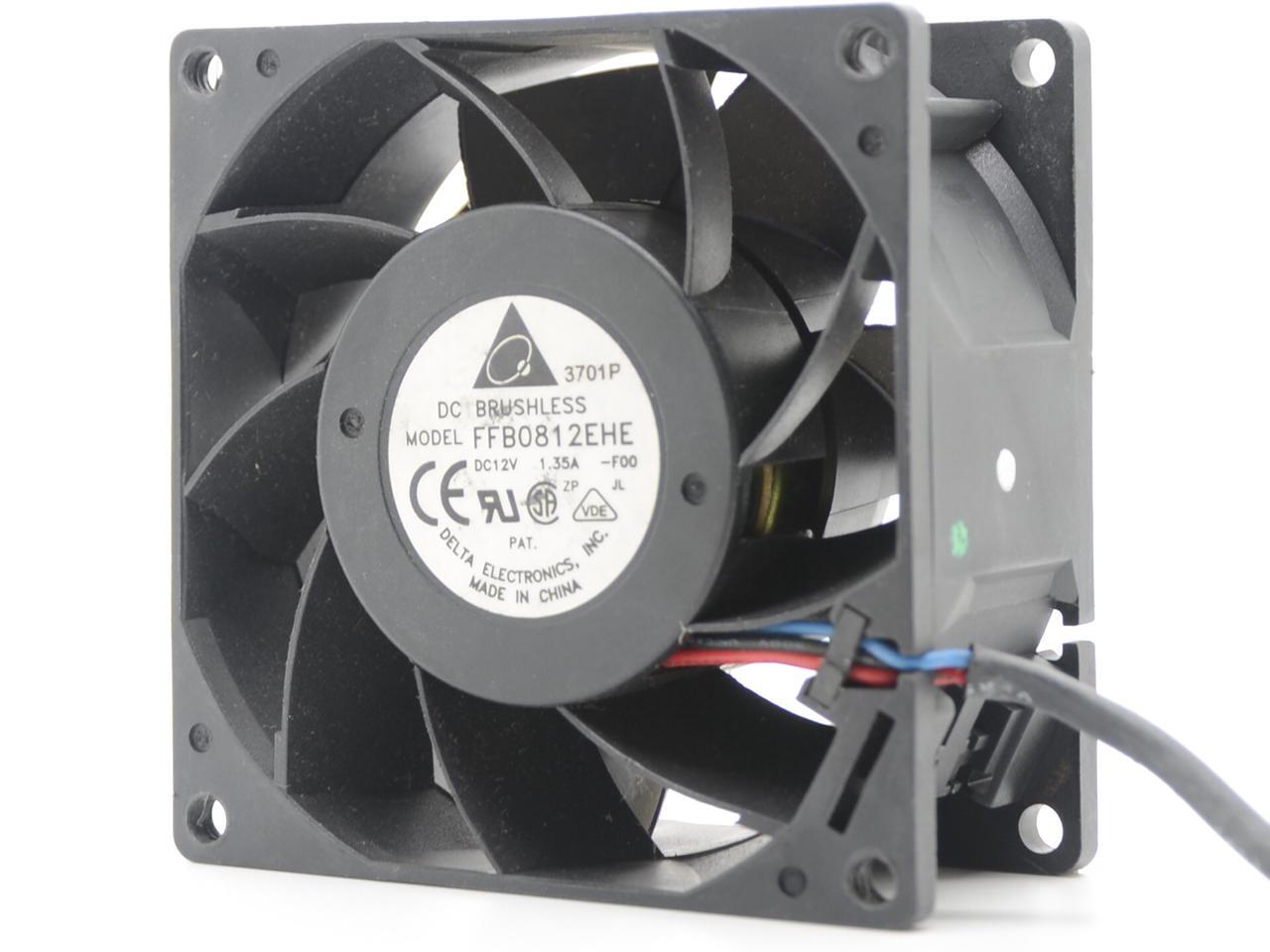 Delta FFB0812EHE-F00 DC 12V 1.35A 8CM 8038 fan with large air volume ...