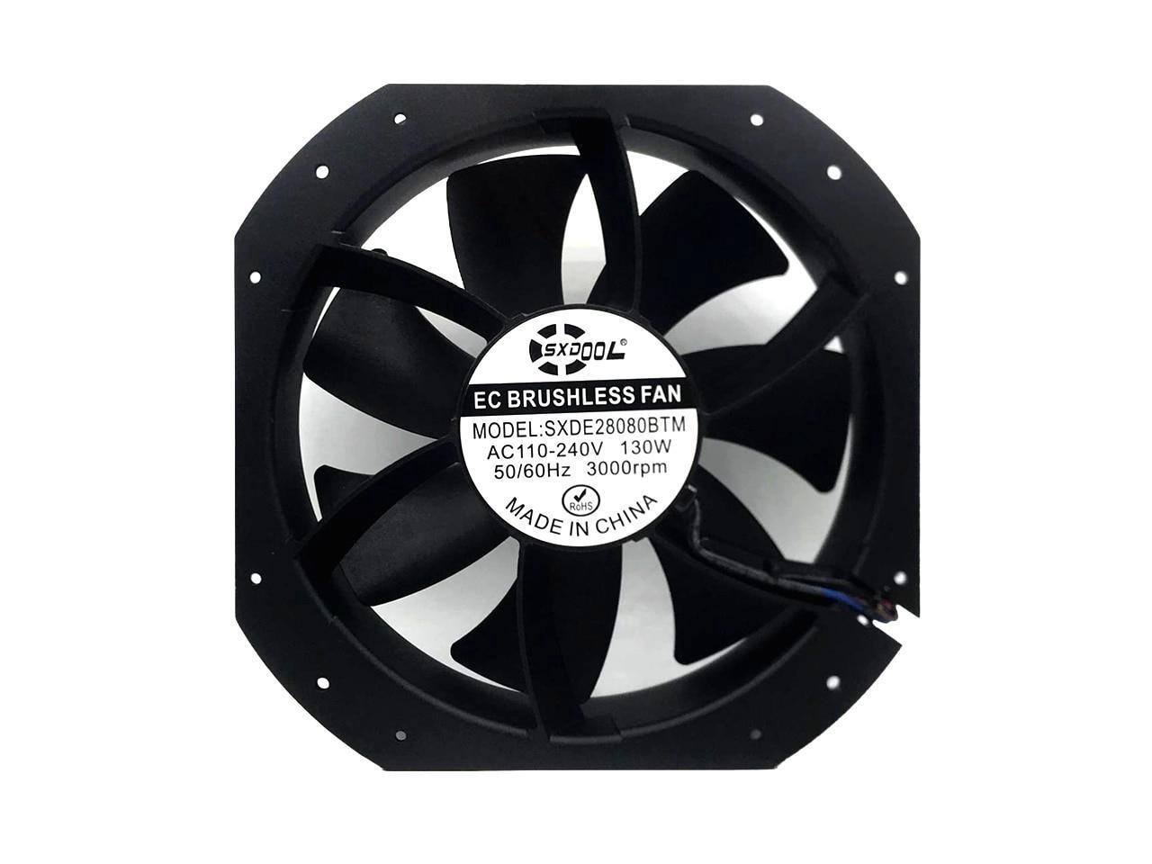 EC motor AC fan 280mm 1150CFM AC 110-240V dual ball bearing energy ...