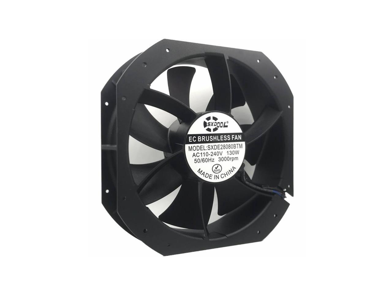 EC motor AC fan 280mm 1150CFM AC 110-240V dual ball bearing energy ...