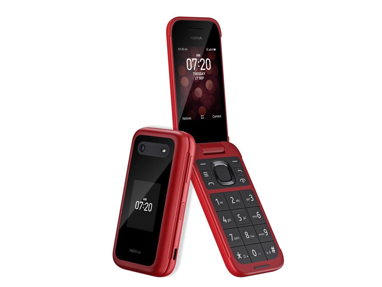 Nokia 2780 Flip TA-1420 GSM / Verizon Unlocked Flip Phone - Red ...