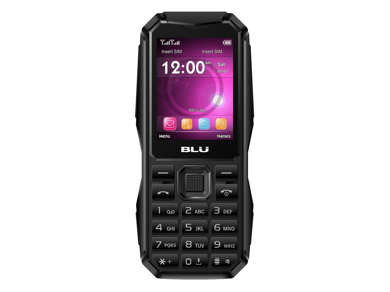 BLU Tank 2.4 Torch T550 Unlocked GSM Feature Phone w/ 3,000mAh Battery ...