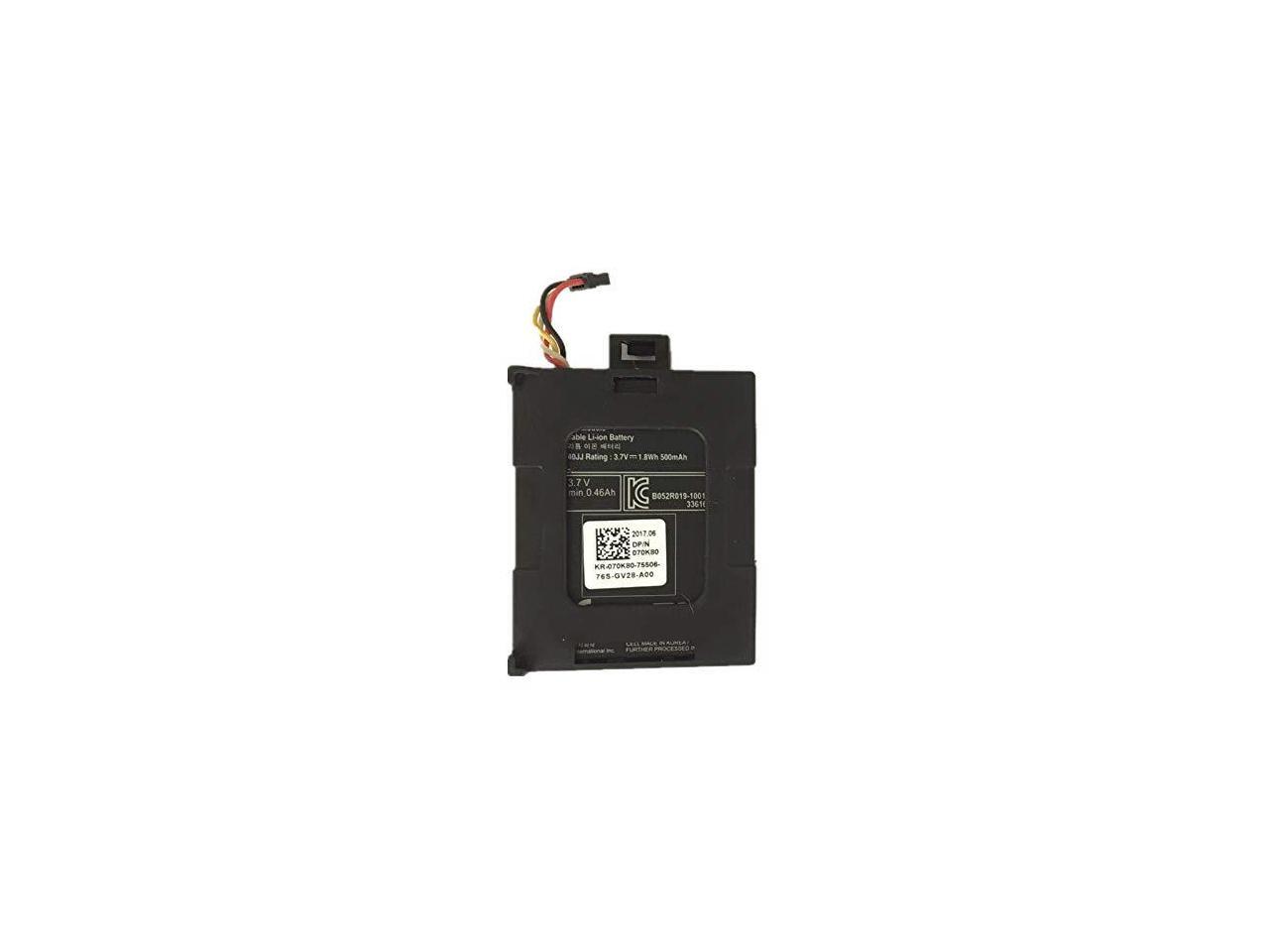 3.6V 1.6Wh 500mAh 70K80 H132V T40JJ Laptop Battery for DELL PERC RAID ...