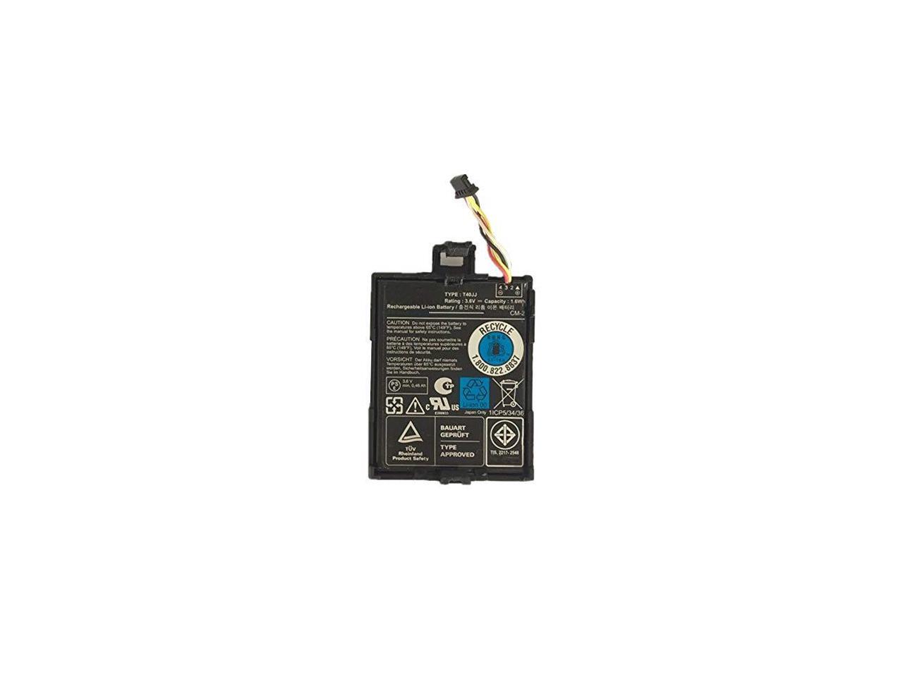 3.6V 1.6Wh 500mAh 70K80 H132V T40JJ Laptop Battery for DELL PERC RAID ...