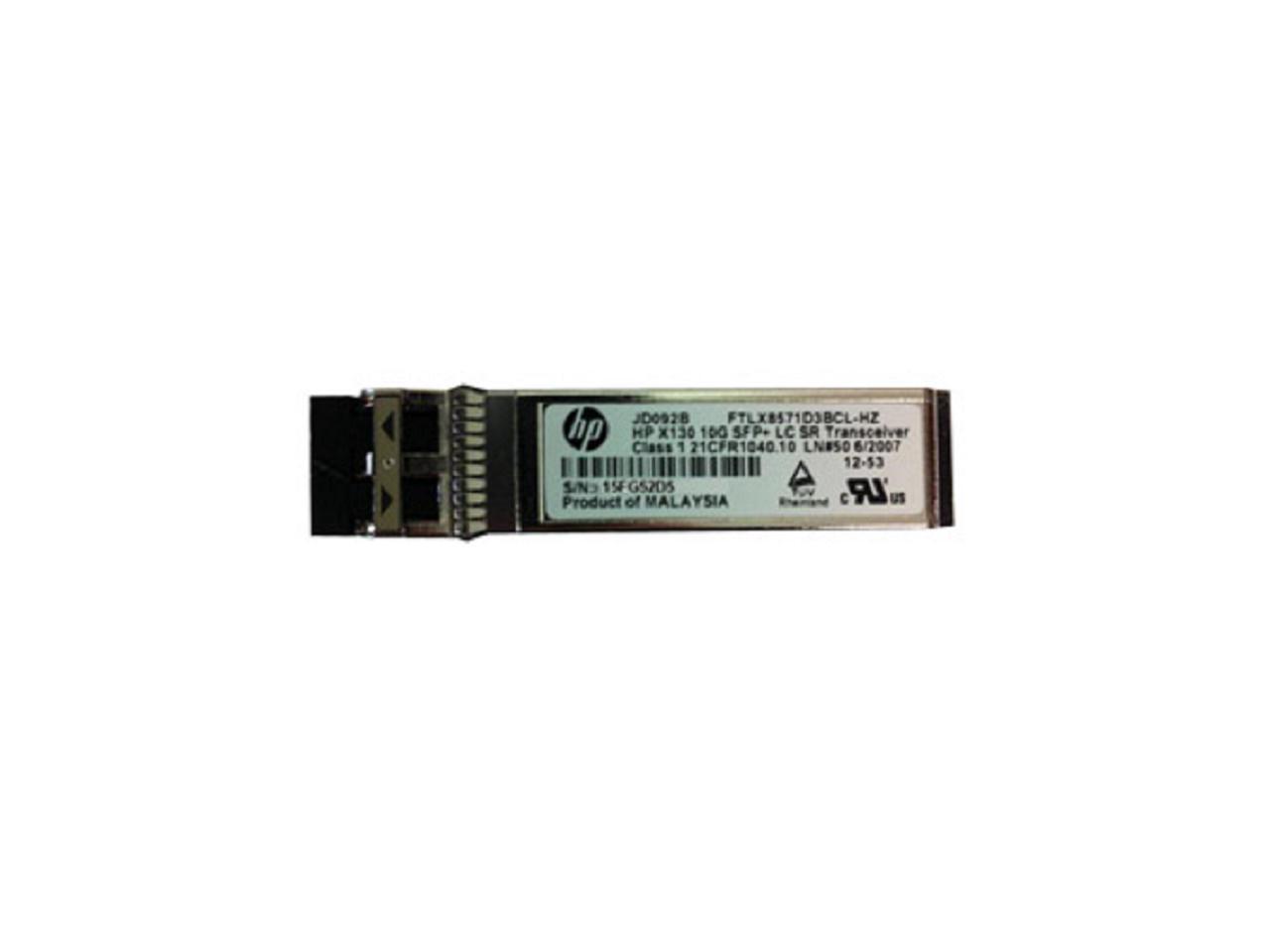 HPE JD092B X130 10G SFP+ LC SR Transceiver - Newegg.ca