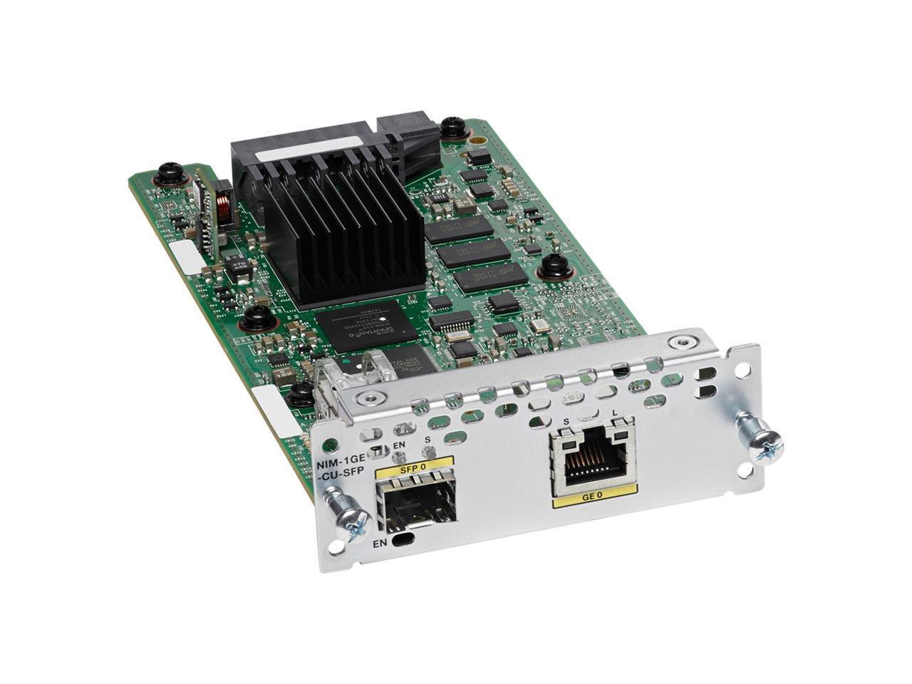 CISCO - HW ROUTERS L/M NIM-1GE-CU-SFP= 1PORT GE WAN NIM DUAL MODE RJ45 ...