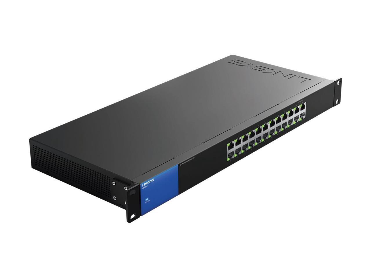 Linksys 24-port Business Gigabit Ethernet Switch (LGS124) - Newegg.com