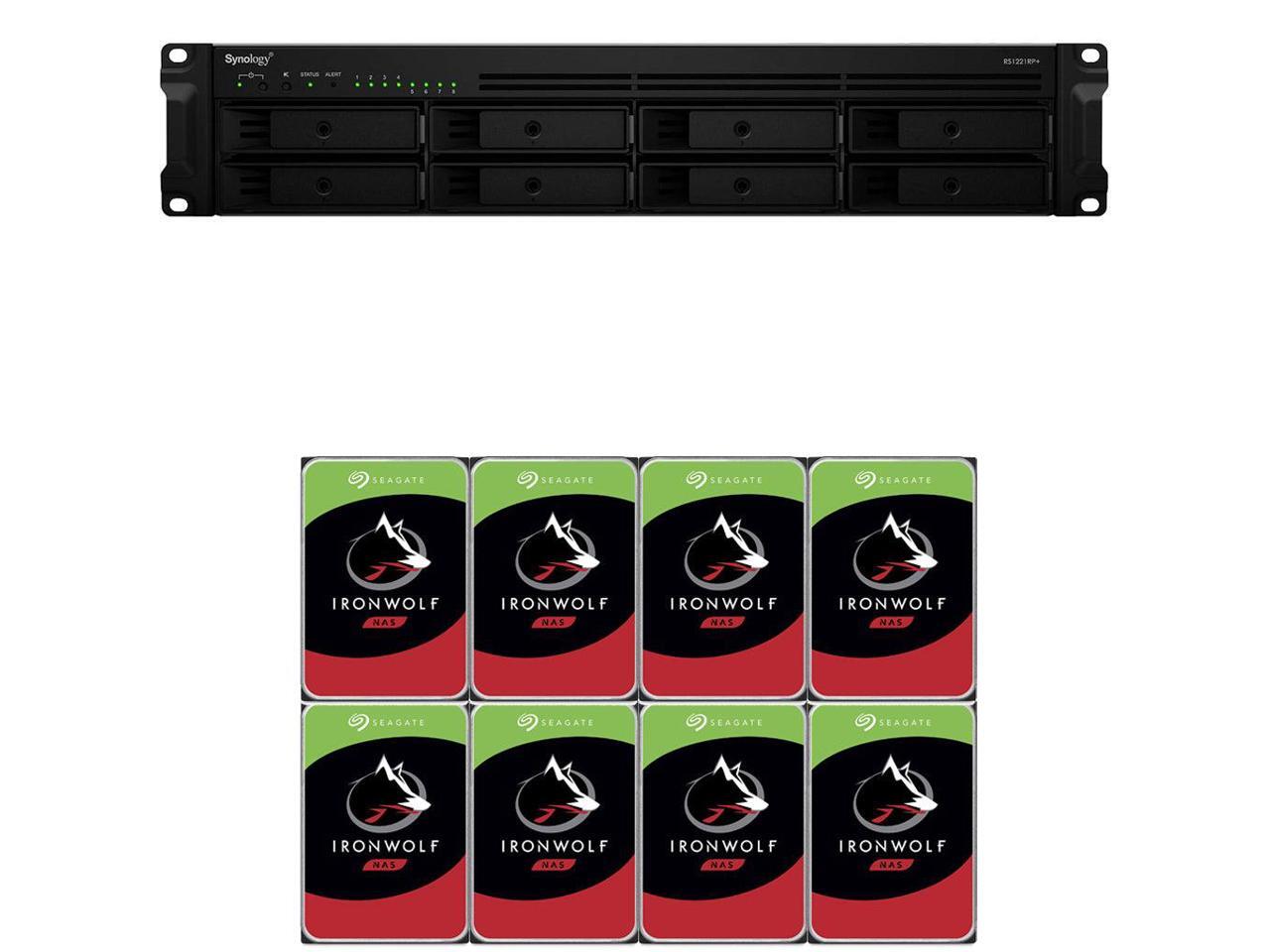 Synology RS1221RP+ RackStation with 4GB RAM and 32TB (8 x 4TB) of ...