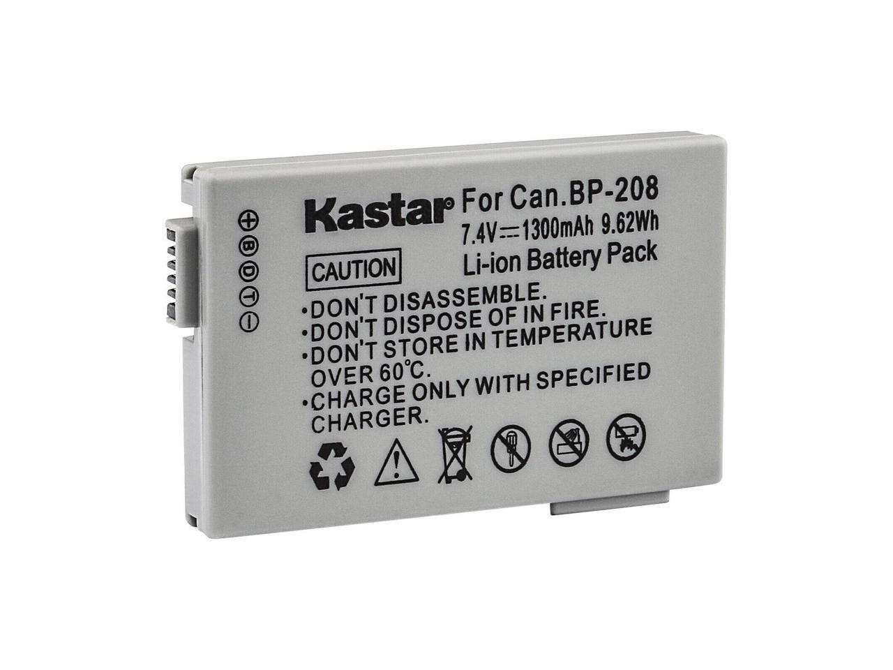 Kastar 1-Pack Battery Replacement for Canon BP-208 BP-208DG BP-308 BP ...