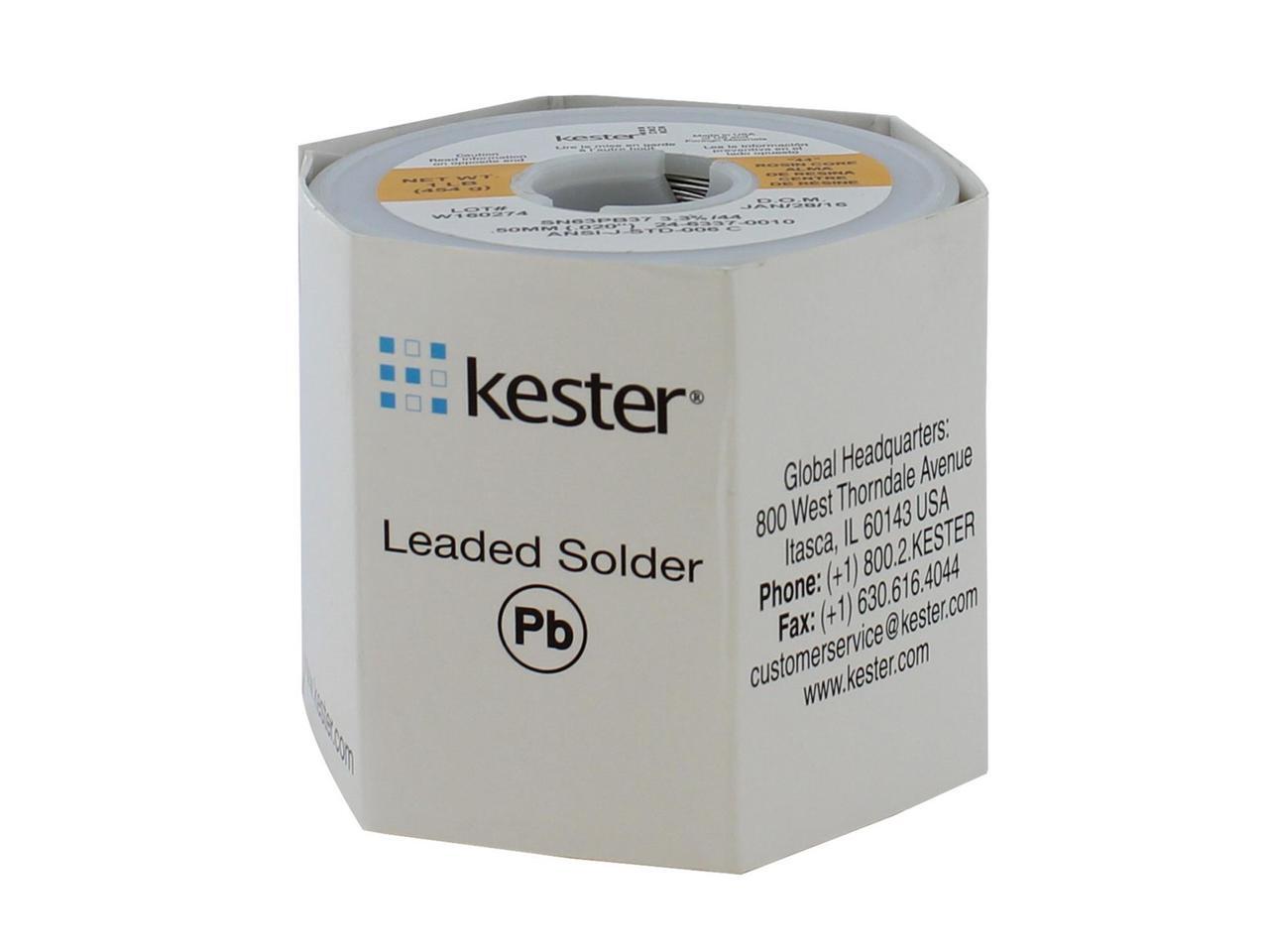 Kester Wire Solder Sn63Pb37 RA #66/44 .020" 24-6337-0010 - Newegg.com