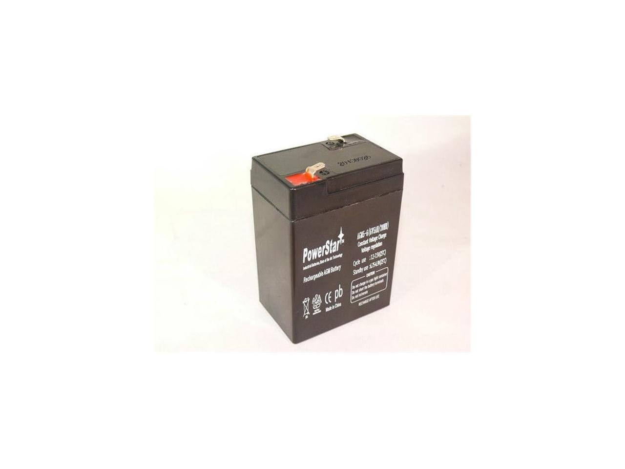 6 VOLT 6V 5AH New Battery for Hubbell 0120255 or Dual-Lite 12-255 ...