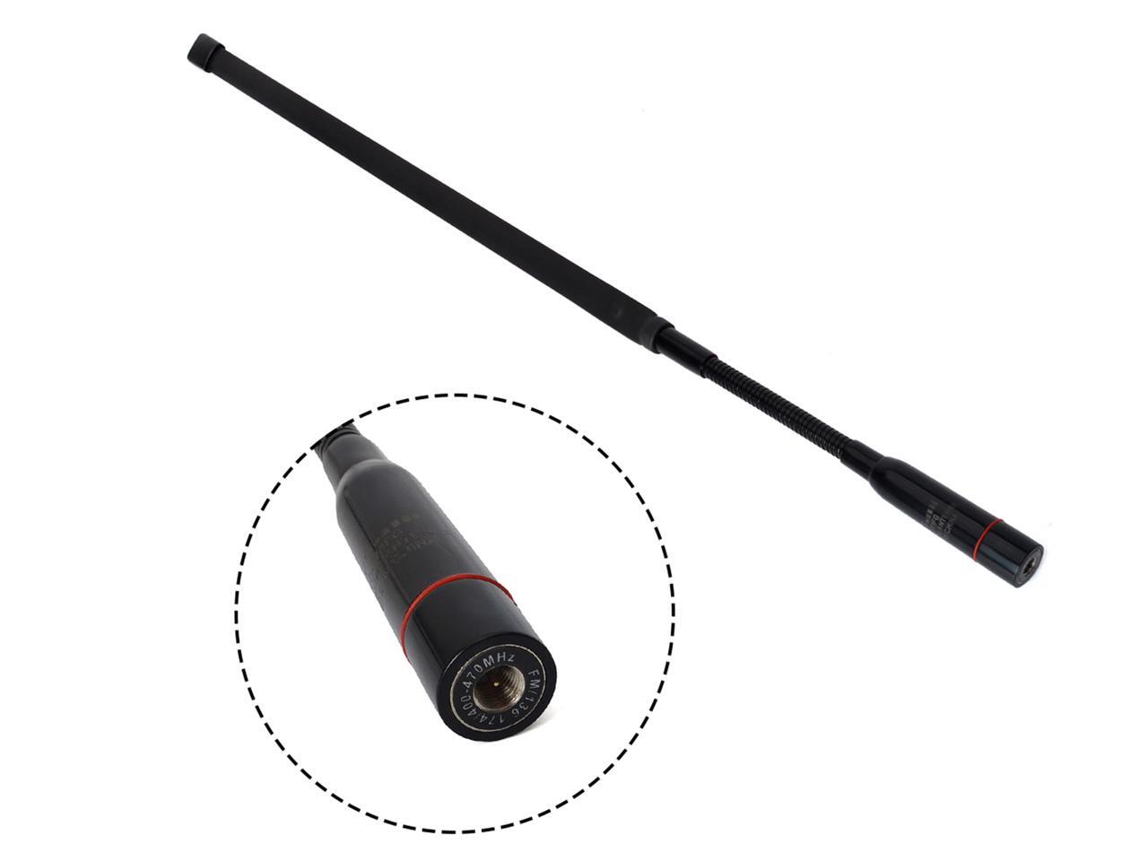 HYS 144/430Mhz UHF/VHF Tactical Gooseneck SMA-Male Antenna For YAESU VX-3R VX-6R VX-7R VX-800 ...