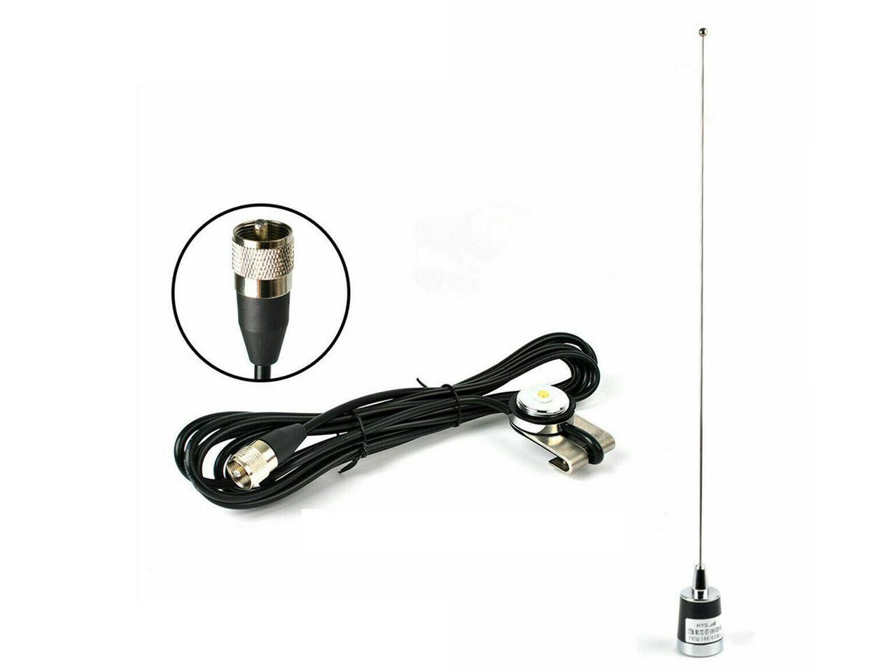 HYS NMO Mount Cable With UHF/VHF 144/430MHz Dual Band NMO Antenna 100W ...