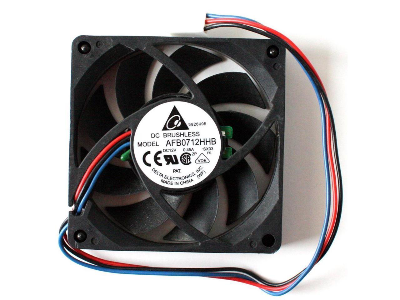 Refurbished: DELTA DC BRUSHLESS FAN AFB0712HHB DC12V 0.45A, 3-WIRE ...