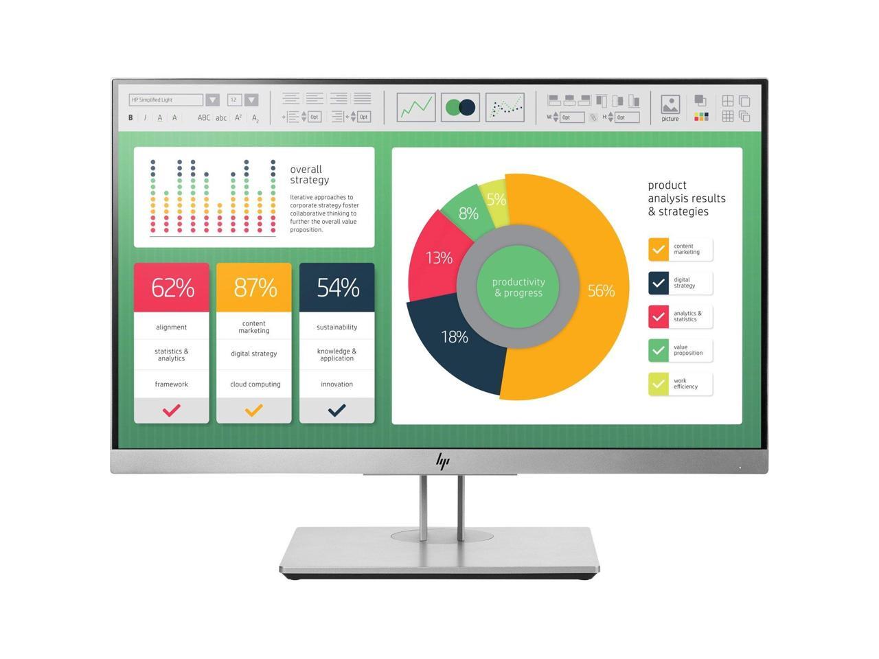 Refurbished: HP EliteDisplay E223 LED Monitor Full HD 21.5" Smart Buy ...
