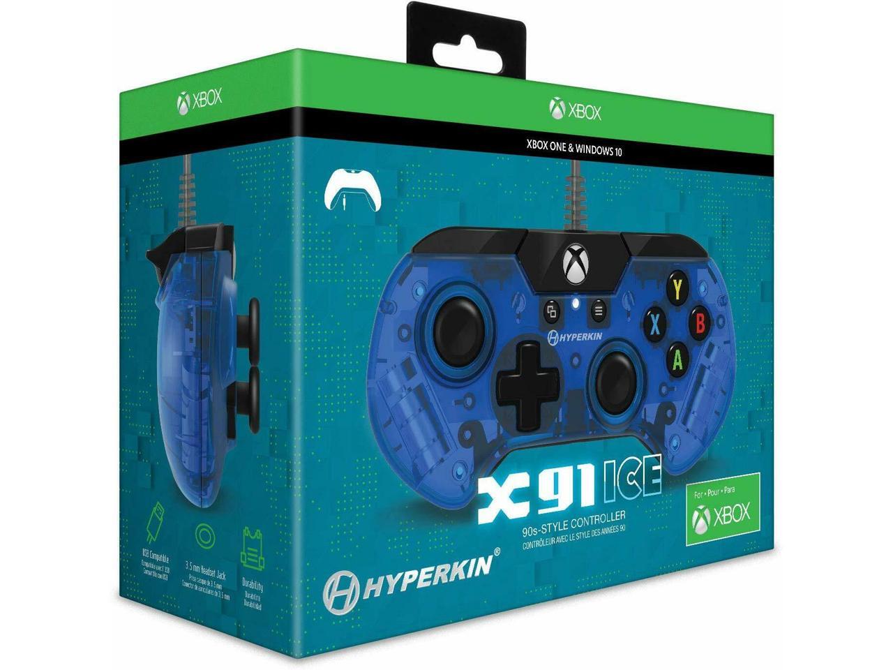 Hyperkin X91 Ice Wired Controller for Xbox One/ Windows 10 PC (Pacific ...