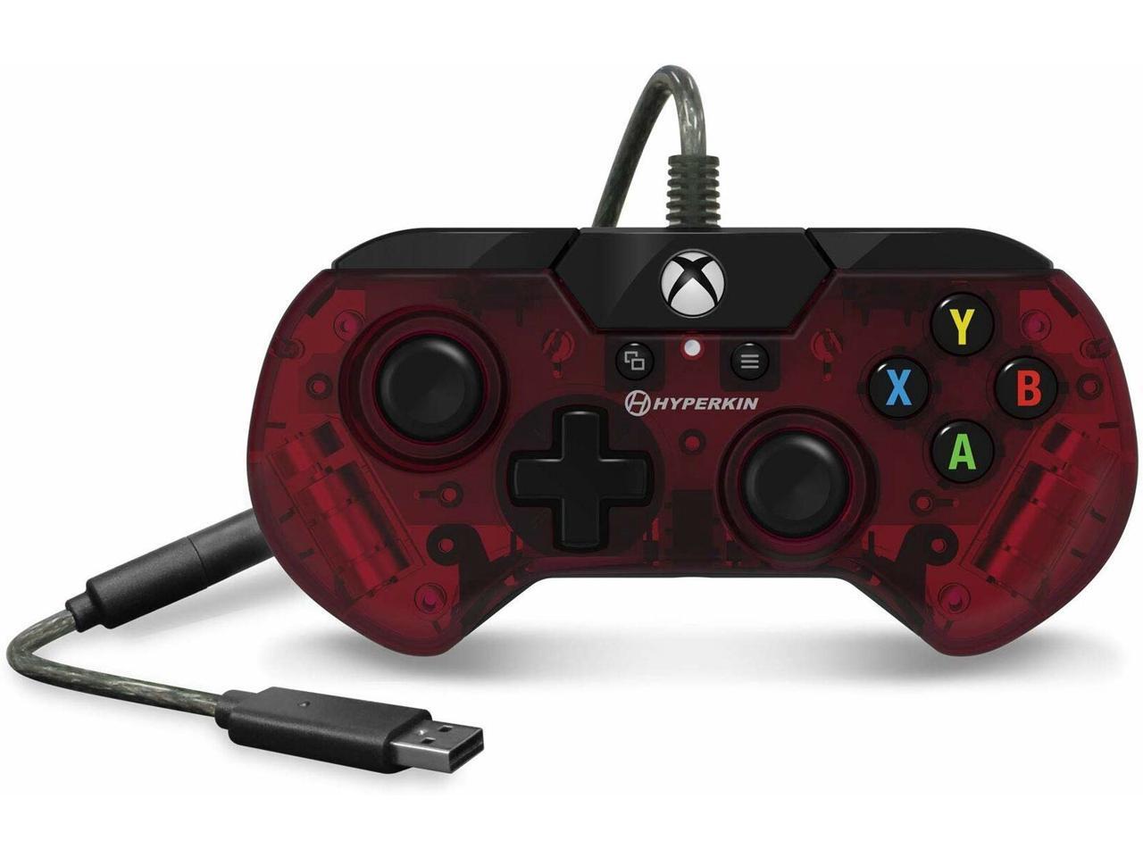 Hyperkin X91 Ice Wired Controller for Xbox One/ Windows 10 PC (Ruby Red ...