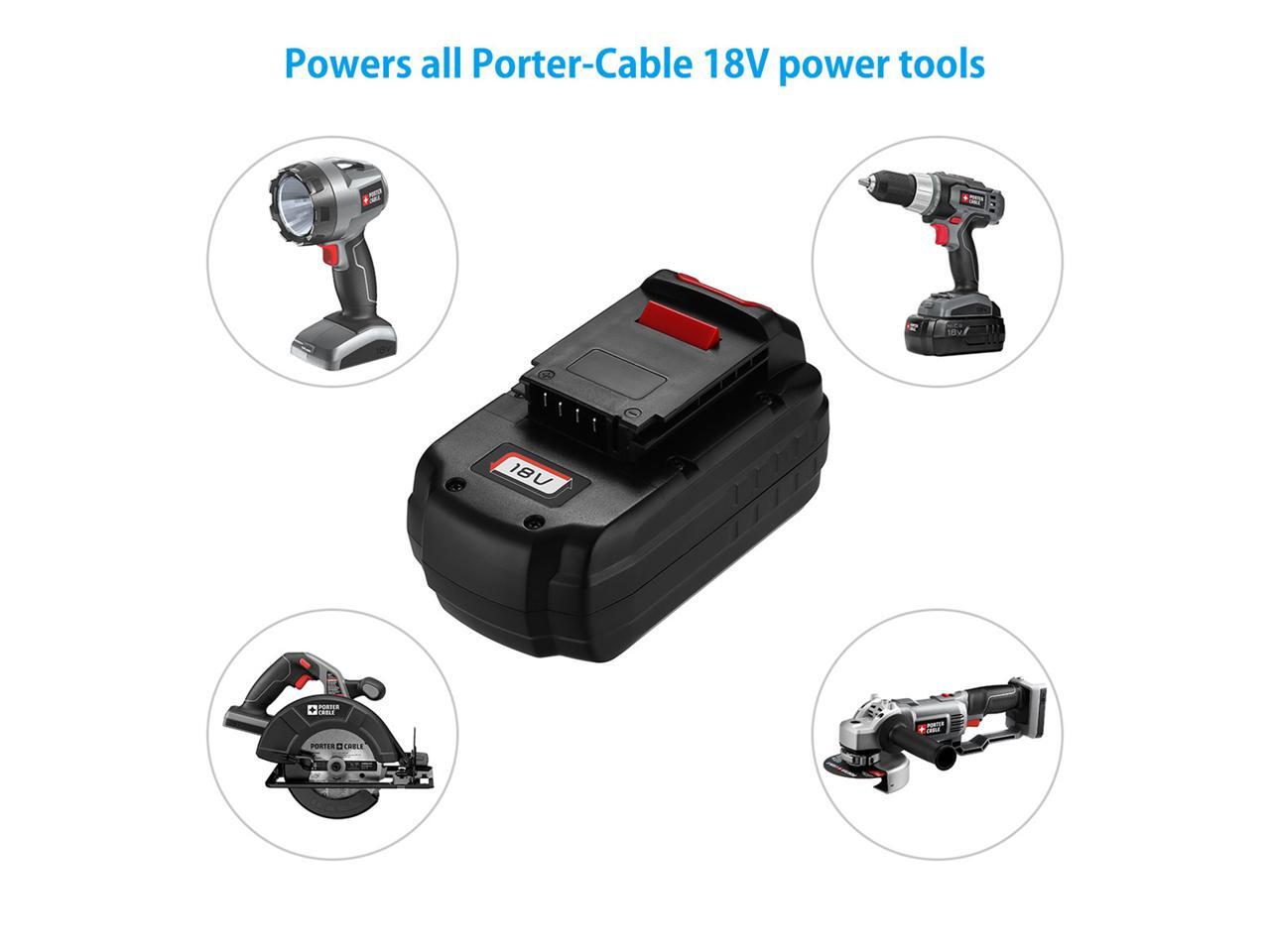 Powerextra 2 Pack 18V 3700mAh Replacement Battery for Porter Cable ...