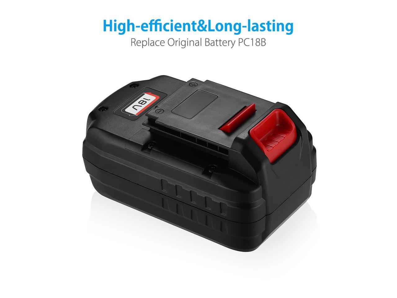 Powerextra 2 Pack 18V 3700mAh Replacement Battery for Porter Cable ...