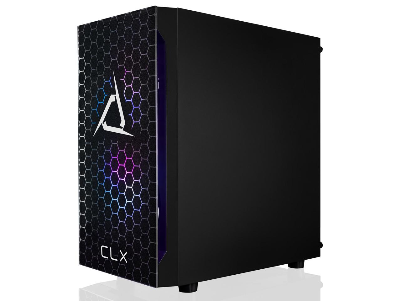 CLX SET Gaming Desktop - AMD Ryzen 5 5600G 3.9GHz 6-Core Processor, 8GB DDR4 Memory, Radeon Vega ...