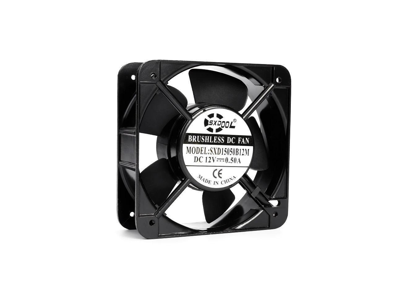 Powerful DC 12V pwm Fan Strong Air Flow 150mm 15050 150*150*50mm 12V 0 ...