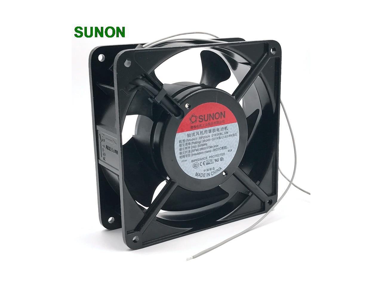 New SUNON 12038 DP200A 2123XBL fan exhaust fan 220V 12CM 120*120*38MM 1238 12038 double ball ...