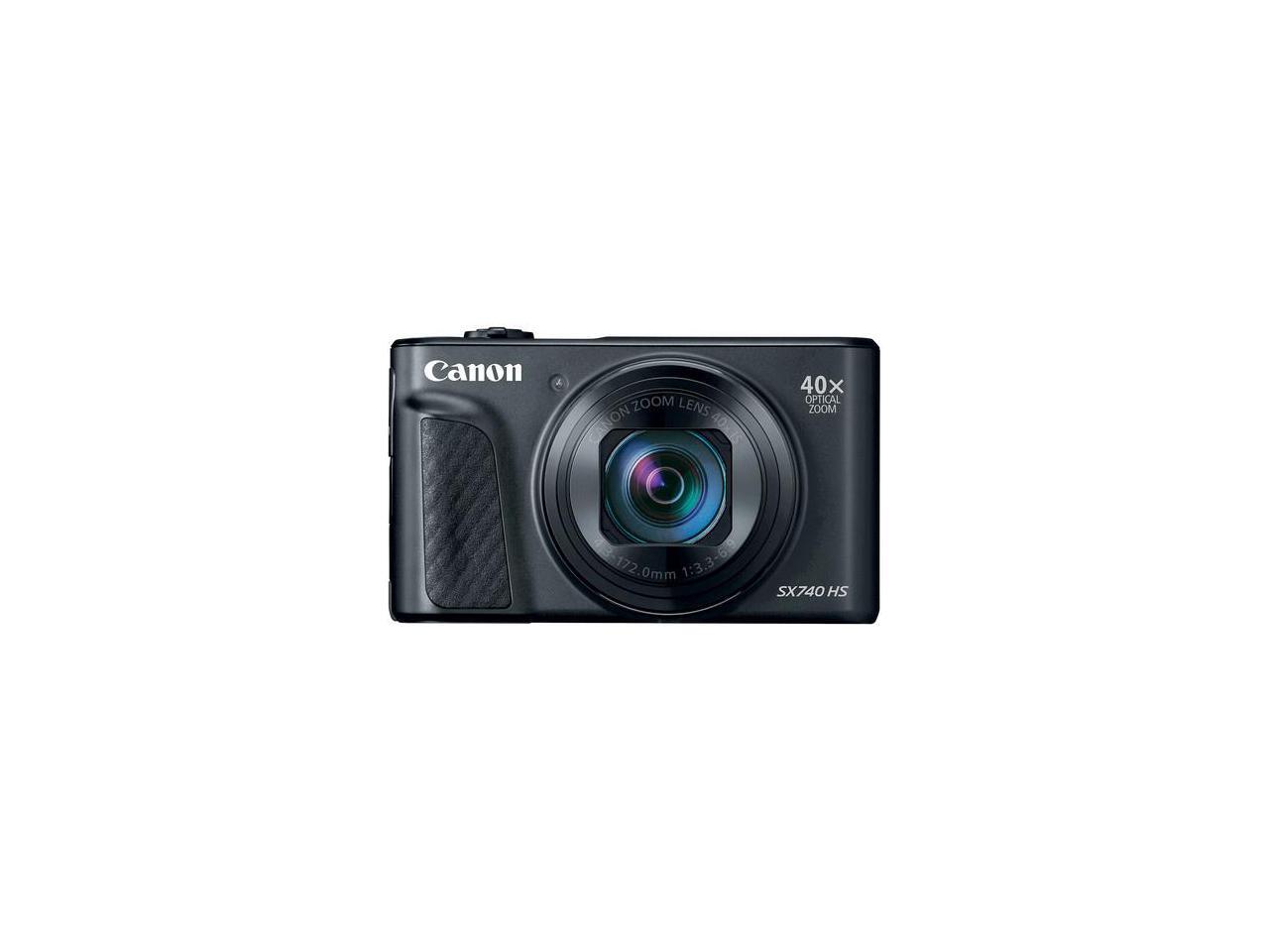 Canon PowerShot SX740 HS Digital Camera -Black - Newegg.com