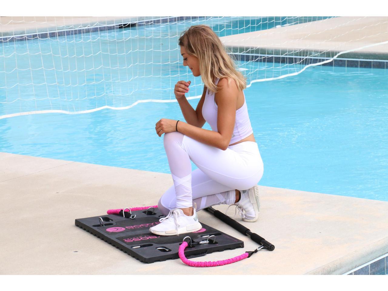 BodyBoss Home Gym 2.0 - Full Portable Gym Home Workout Package - Pink ...