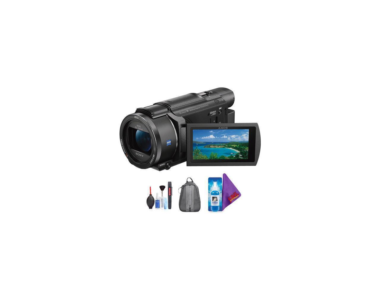 Sony FDR-AX53 4K Ultra HD Handycam Camcorder + Pro Accessories Bundle ...