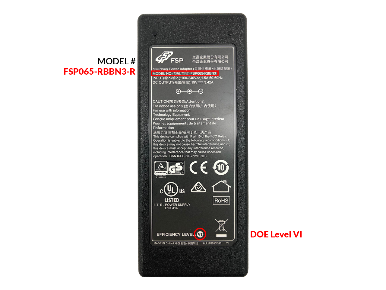 FSP 65W AC Power Adapter for Intel NUC Kit Mini PC barebones Upgrade ...