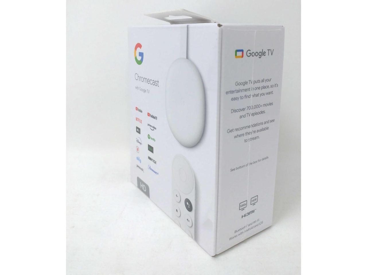 Google Nest GA03131 Chromecast With Google TV (HD) - Snow - Newegg.com