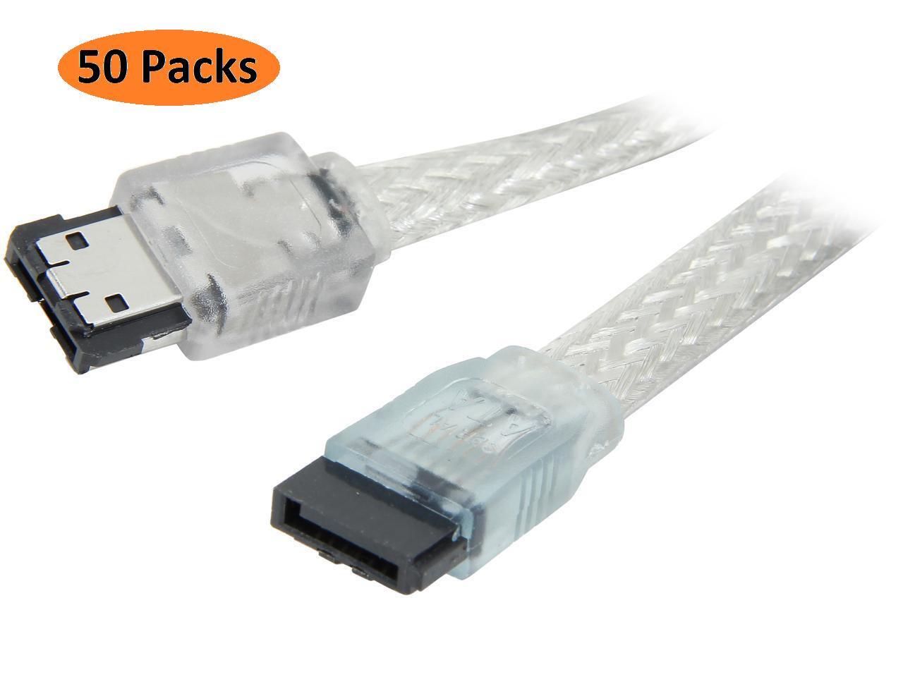 Nippon Labs ESATA3-SATA3-6-SL-50P 6ft SATA External Shielded 6 ft Cable ...