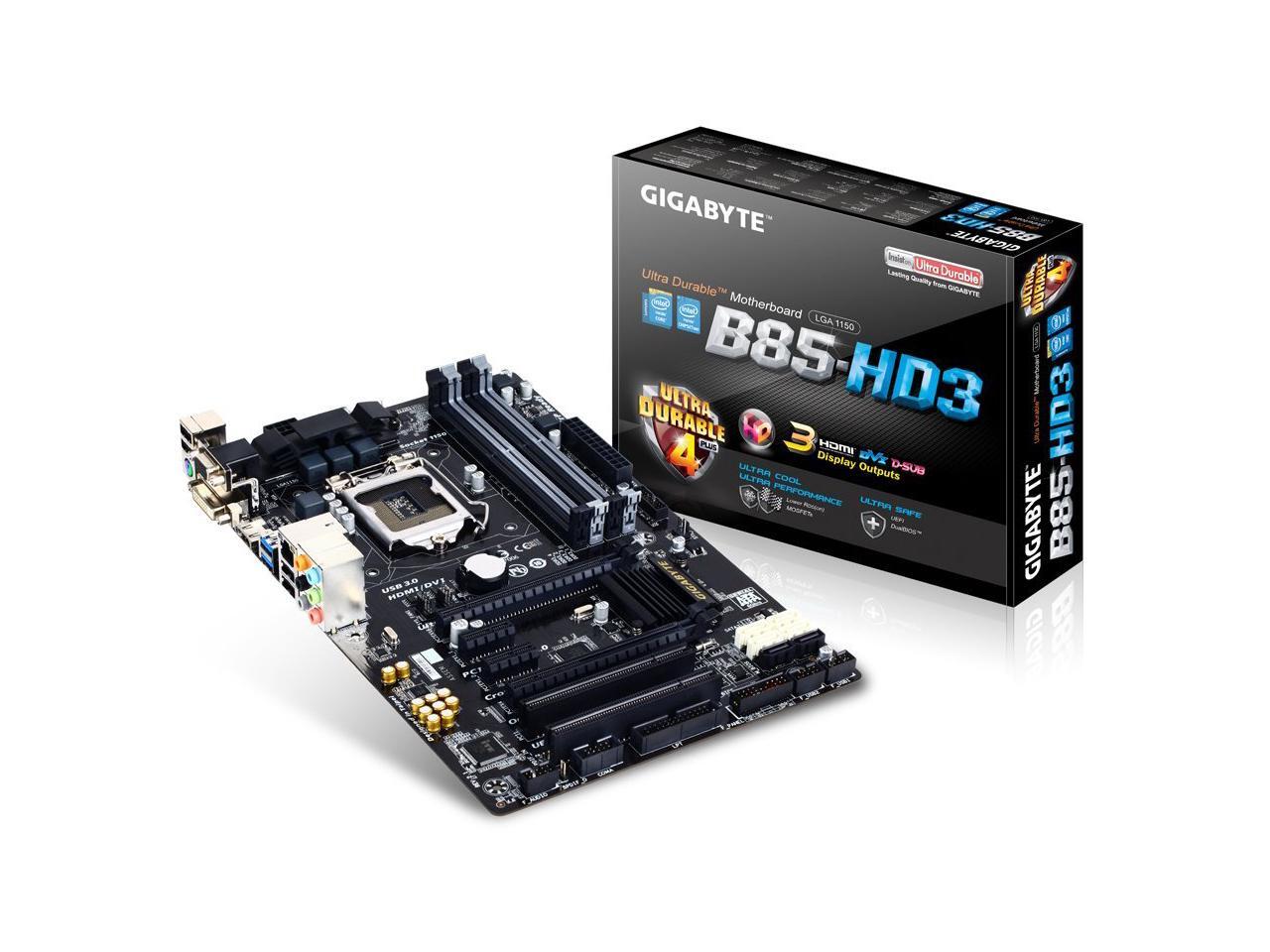 Refurbished: Gigabyte GA-B85-HD3 Desktop Motherboard - Intel B85 ...