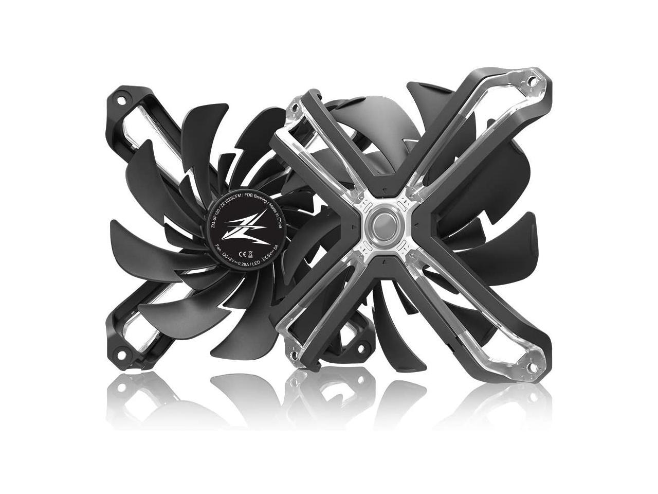 Zalman SF140, High Performance Computer/PC Addressable RGB Cooling Fan ...