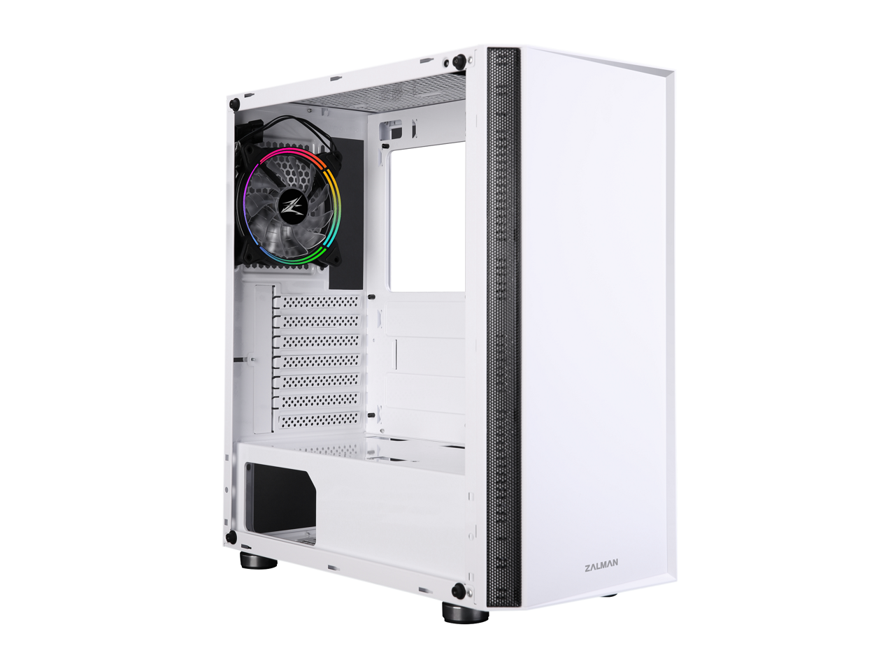 Zalman R2 ATX Mid Tower PC Case with Modern Mesh Front Panel Design ...