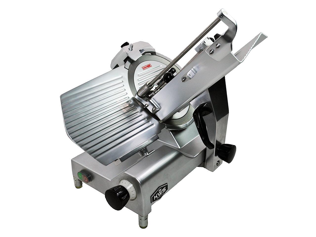 KWS Premium 450w Electric Meat Slicer 12" Stainless Blade With ...