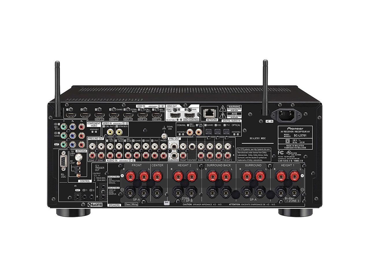 Pioneer Elite SC-LX801 9.2-ch Class D3 Network AV Receiver - Newegg.com