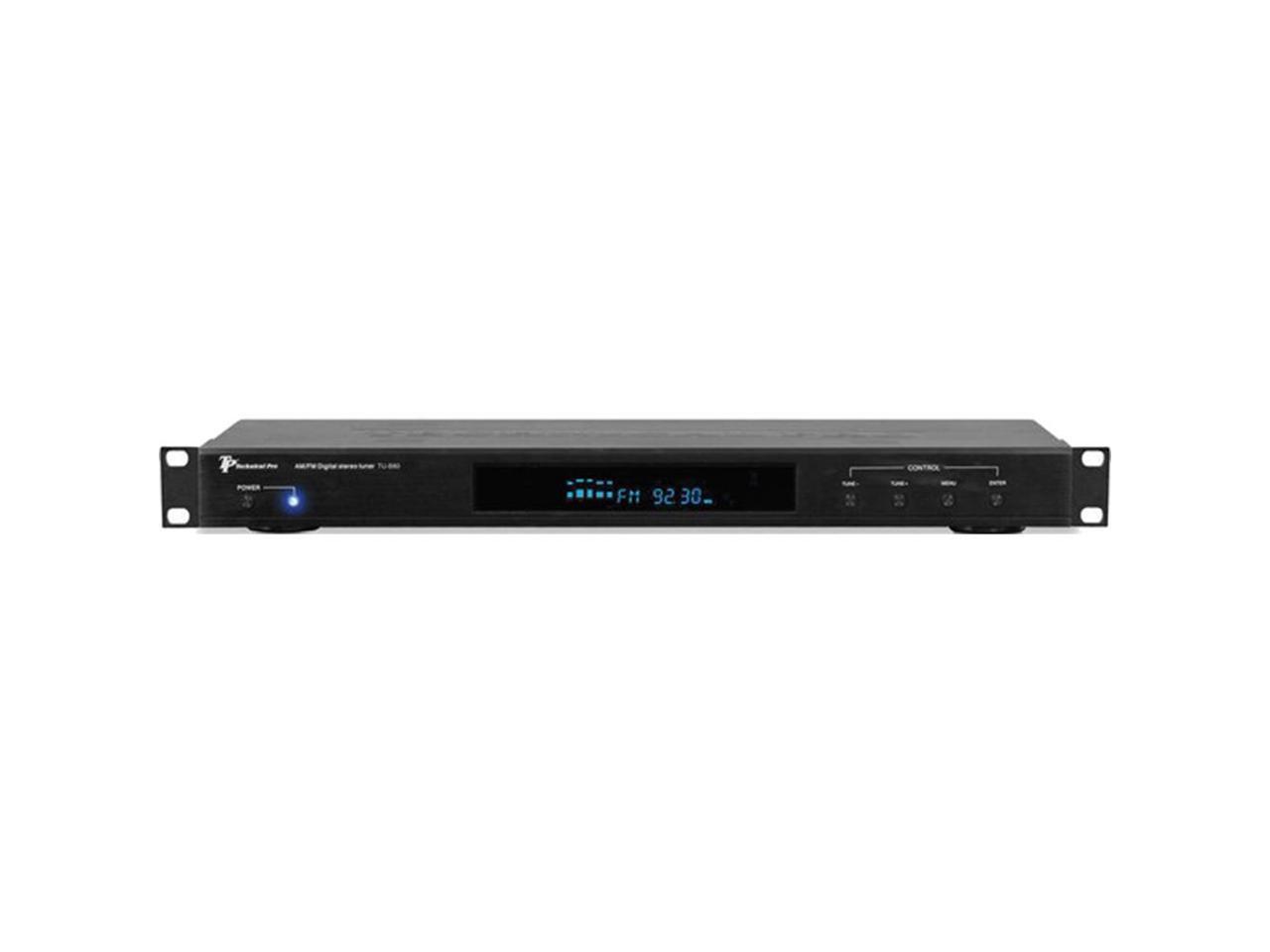 Technical Pro Professional AM/FM Digital Tuner in Black - TUB80 ...